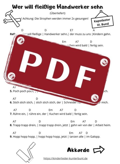 Wer Will Fleiige Handwerker Sehn Text